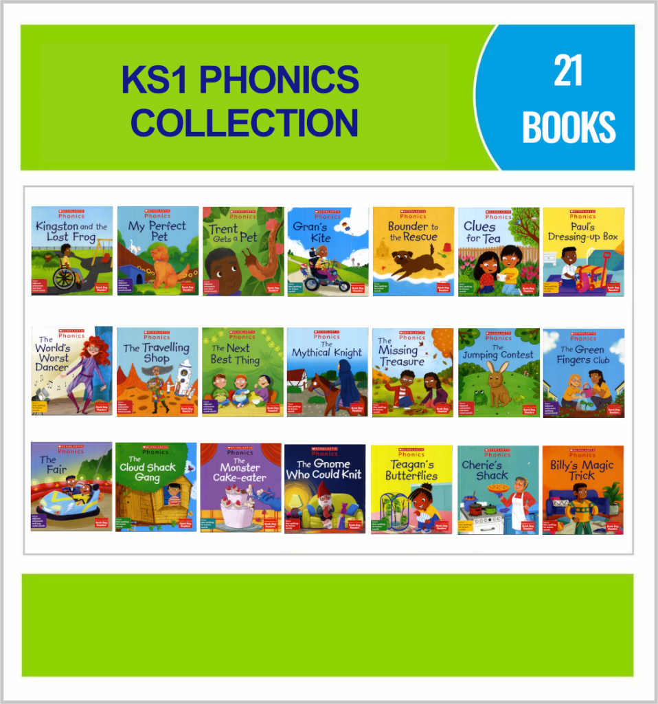 Scholastic Phonics - 21 book collection - Laburnum House Educational