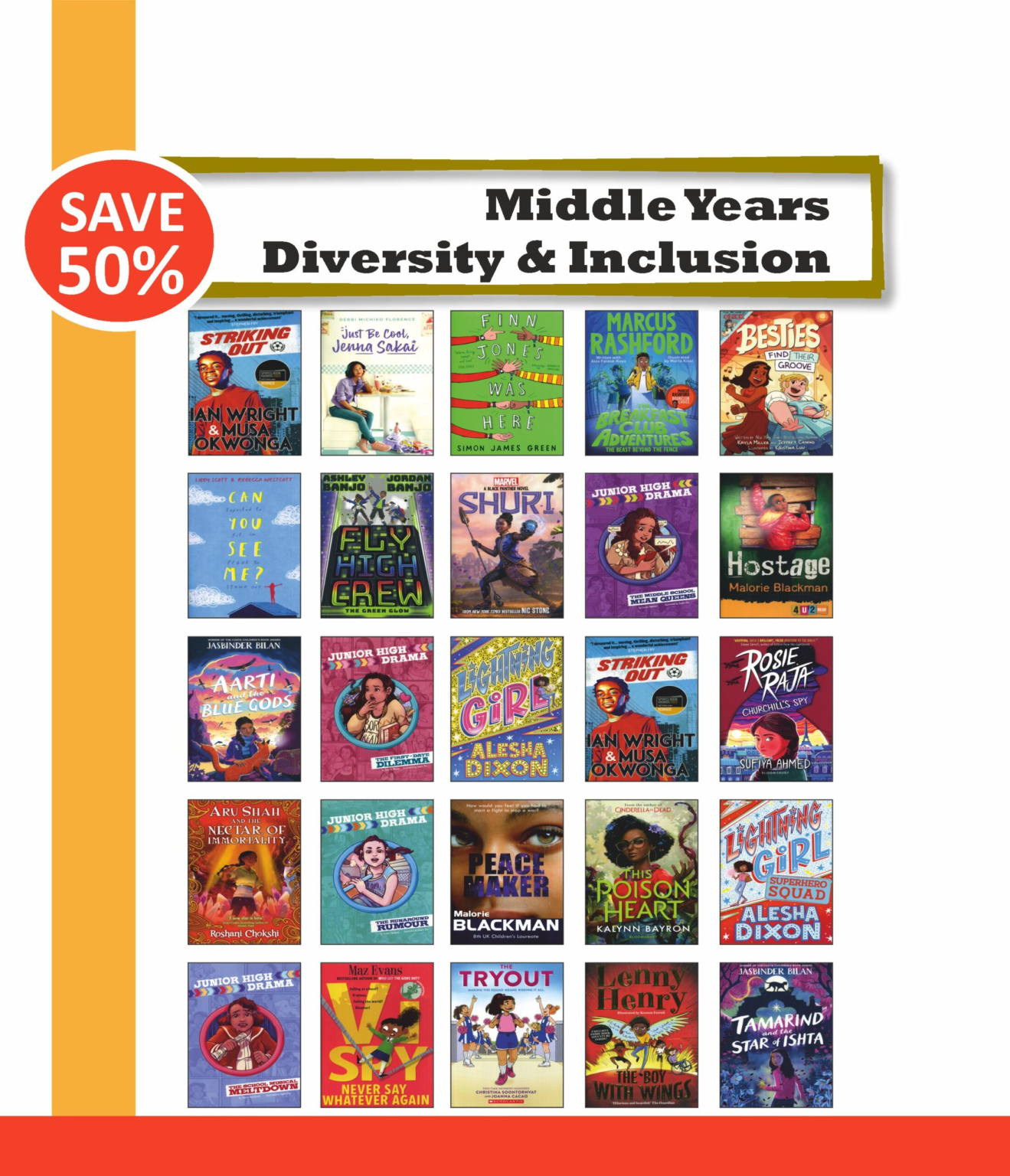 Middle Years Diversity And Inclusion Collection | 27 Books - Laburnum House Educational