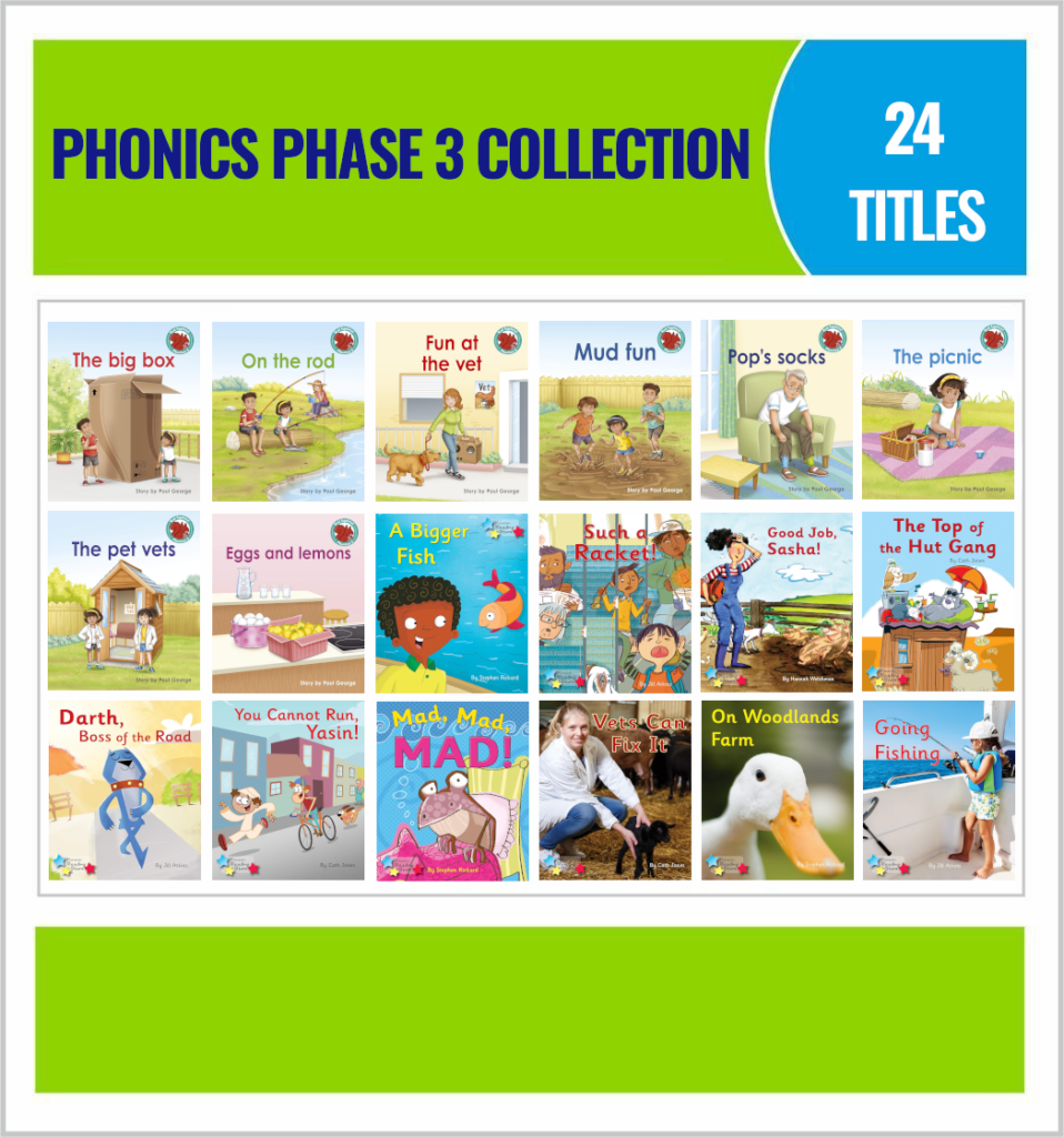 Phonics Phase 3 Collection | 24 Books - Laburnum House Educational